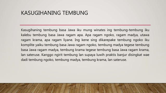 Ppt m2 kb4 SANDIWARA, KETHOPRAK, LAN SINEPRAK | PPT