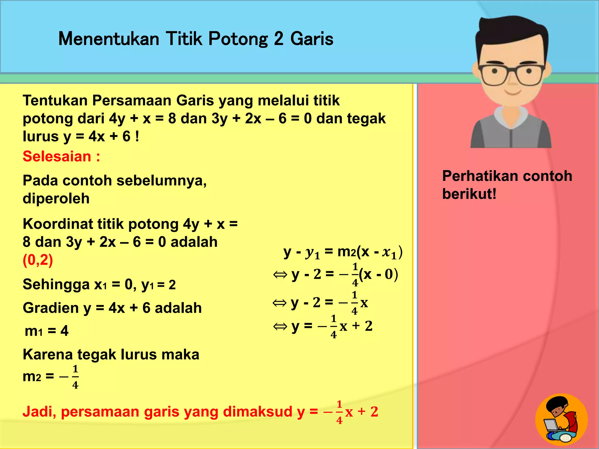 Titik Potong 2 Garis | PPTX