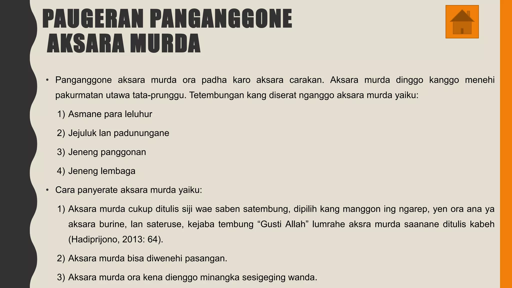 Ppt m3 kb2 AKSARA MURDHA, AKSARA REKAN, LAN ANGKA JAWA | PPTX