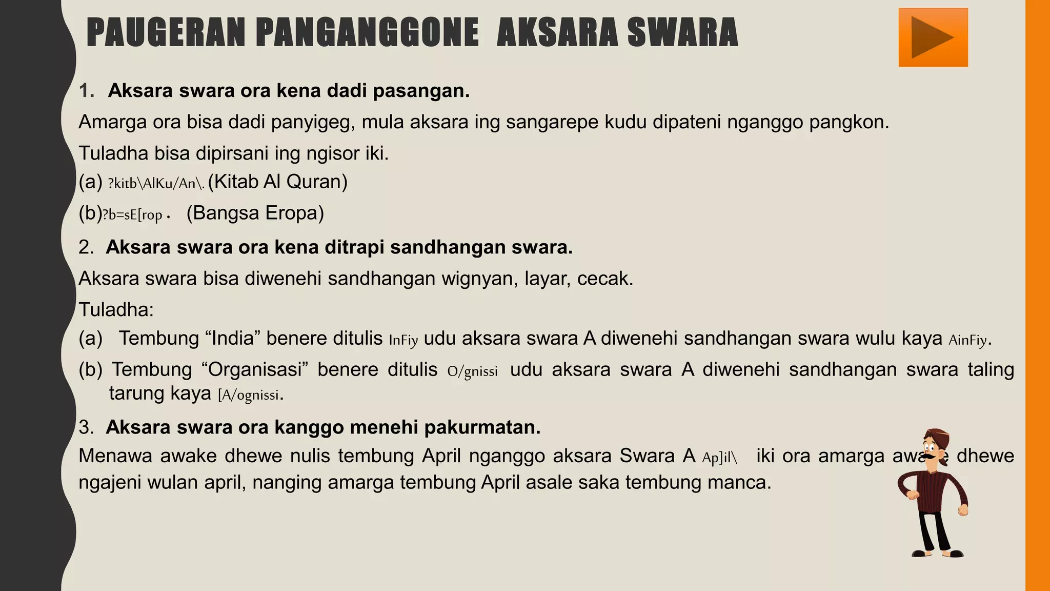 Ppt m3 kb2 AKSARA MURDHA, AKSARA REKAN, LAN ANGKA JAWA | PPTX