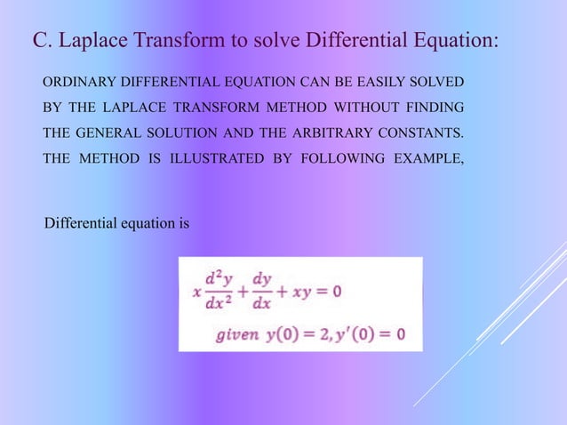 Ppt M3 Laplace Transform Pdf