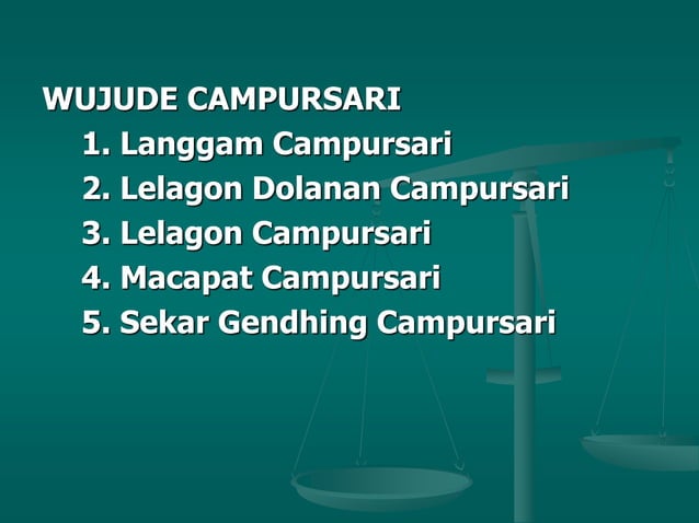 Ppt m5 kb4 GENDHING JAWA LAN CAMPURSARI | PPT