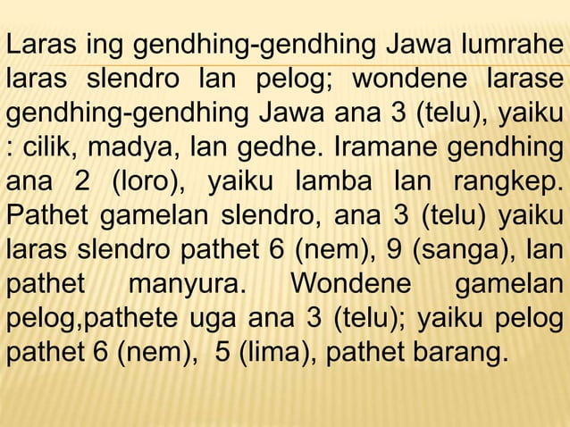 Ppt m5 kb4 GENDHING JAWA LAN CAMPURSARI | PPT