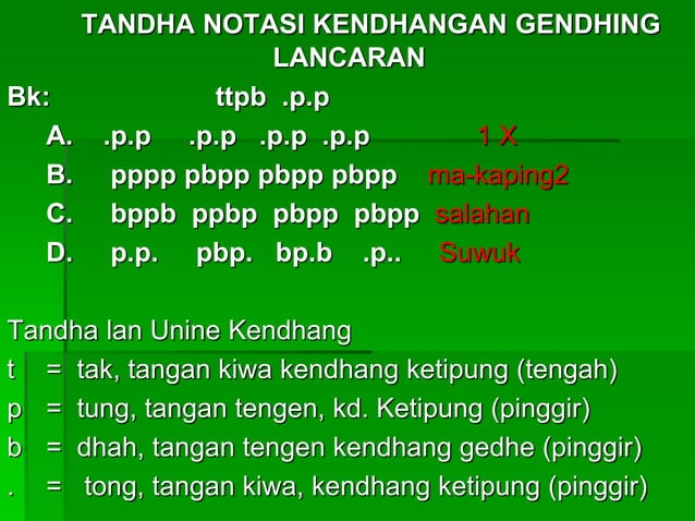 Ppt m5 kb4 GENDHING JAWA LAN CAMPURSARI | PPT