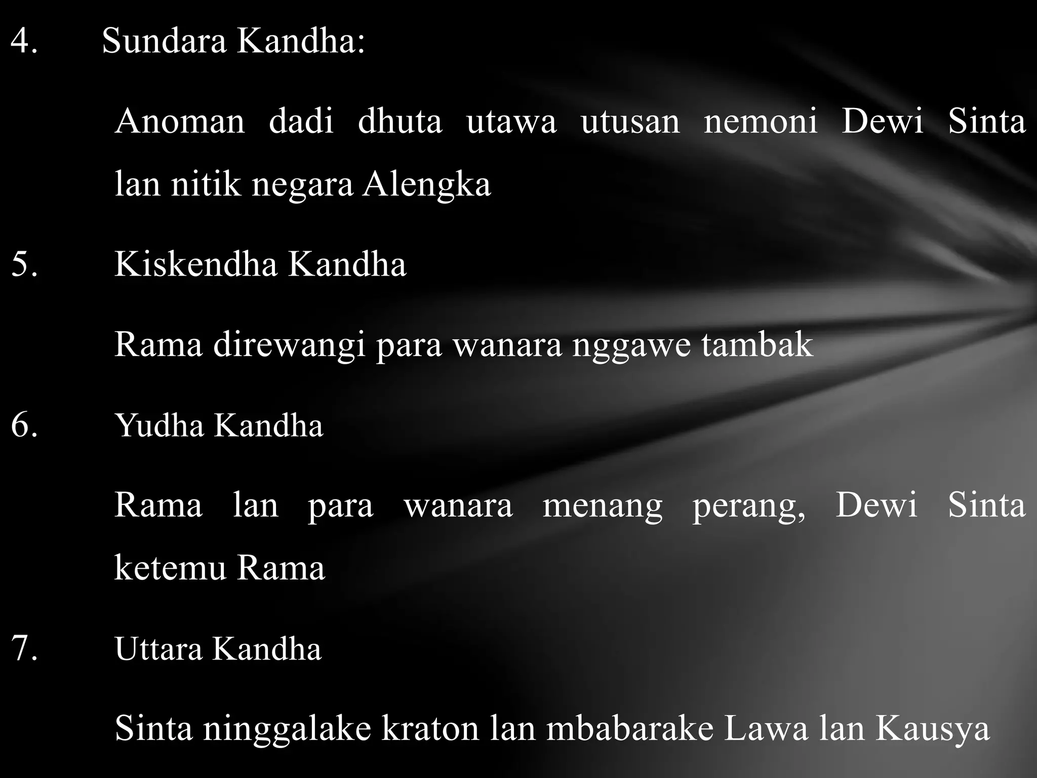 Ppt m6 kb 2 CERITA WAYANG RAMAYANA LAKON ANOMAN DUTA | PPTX