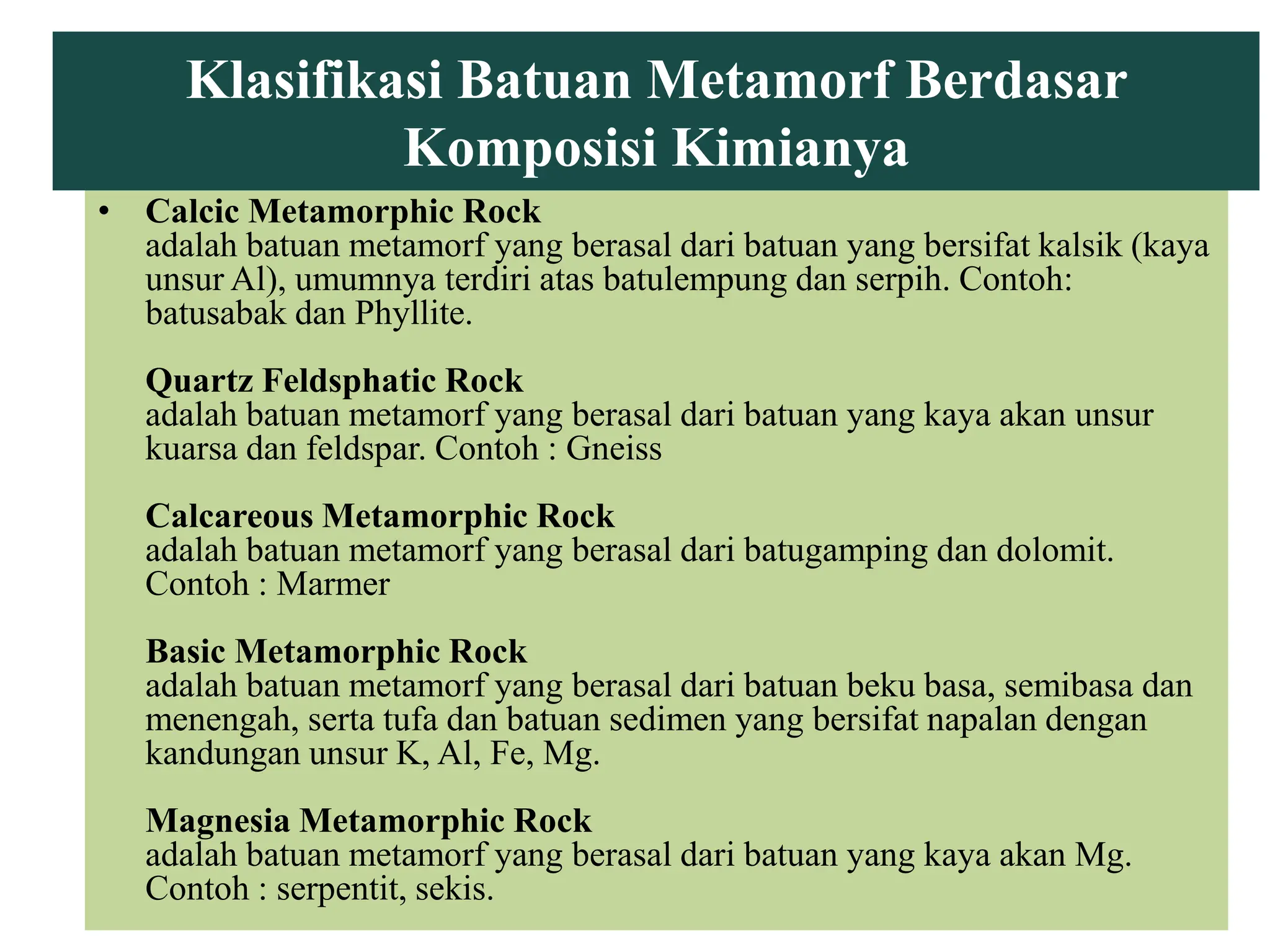 PPT MACAM-MACAM BATUAN TGGEOGRAFI KLS 12 | PPTX