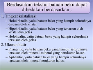 PPT MACAM-MACAM BATUAN TGGEOGRAFI KLS 12 | PPTX