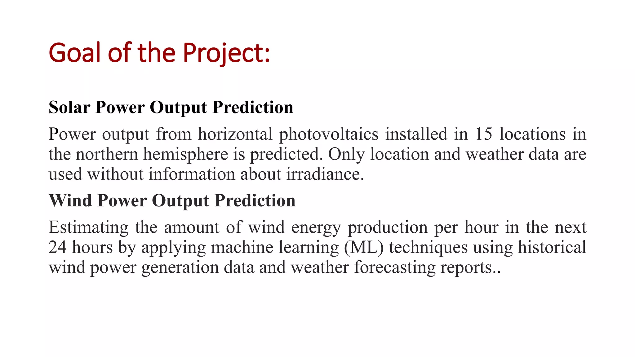 PPT_Machine learning approach to Renewable Energy systems.pptx