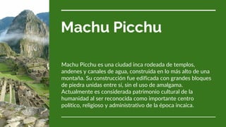 Mi presentación de Machu Picchu | PDF | South America Travel | Travel ...