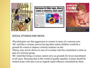 Ppt made on gender related issue ('women in crime') | PPTX