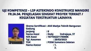 PRESENTASI PERENCANAAN DAN PENGAWASAN BANGUNAN GEDUNG | PPT