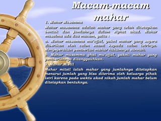 Ppt mahar terbaru | PPTX
