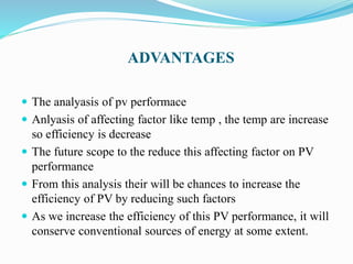 factor affecting on PV performance | PPTX