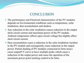 factor affecting on PV performance | PPTX