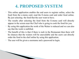 Online Food Ordering Web- Application using python | PPTX