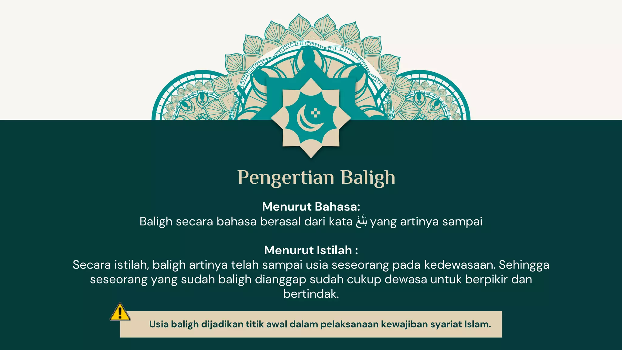 Mengenal Baligh Dalam Kitab Safinatun Najah | PPT