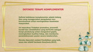 MAKALAH KOMPLEMENTER kebidanan ......... | PPTX