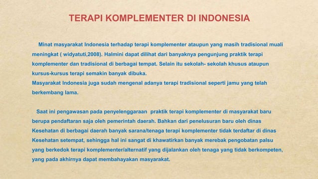 MAKALAH KOMPLEMENTER kebidanan ......... | PPTX
