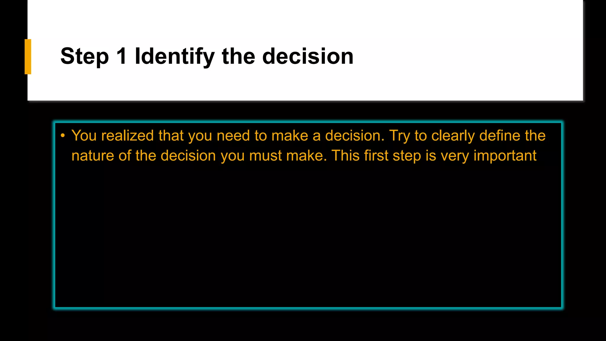 Ppt making decision making | PPTX