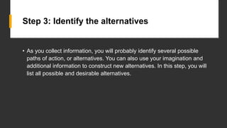 Ppt making decision making | PPTX