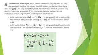maksimum minimum kalkulus 1 | PPTX
