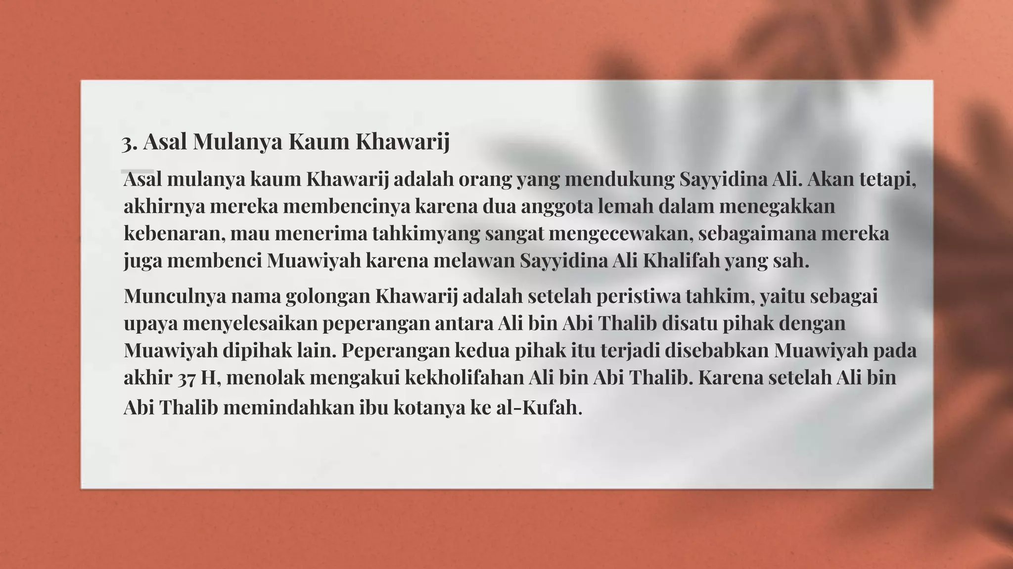 Ilmu Kalam-Khawarij | PPT