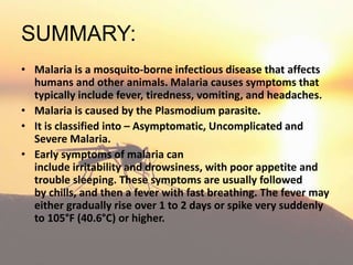 Ppt malaria , JOMY GEORGE | PPTX