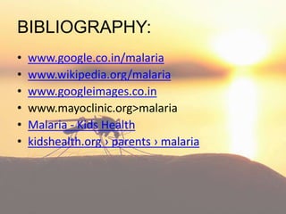 Ppt malaria , JOMY GEORGE | PPTX