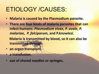 Ppt malaria , JOMY GEORGE | PPTX