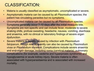 Ppt malaria , JOMY GEORGE | PPTX