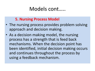 THEORIES AND MODELS IN NURSING MANAGEMENT | PPTX