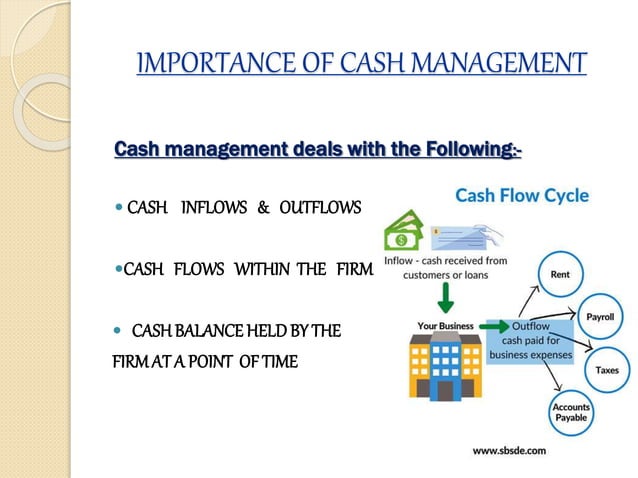 ppt management.pptx cash management presentation | PPTX