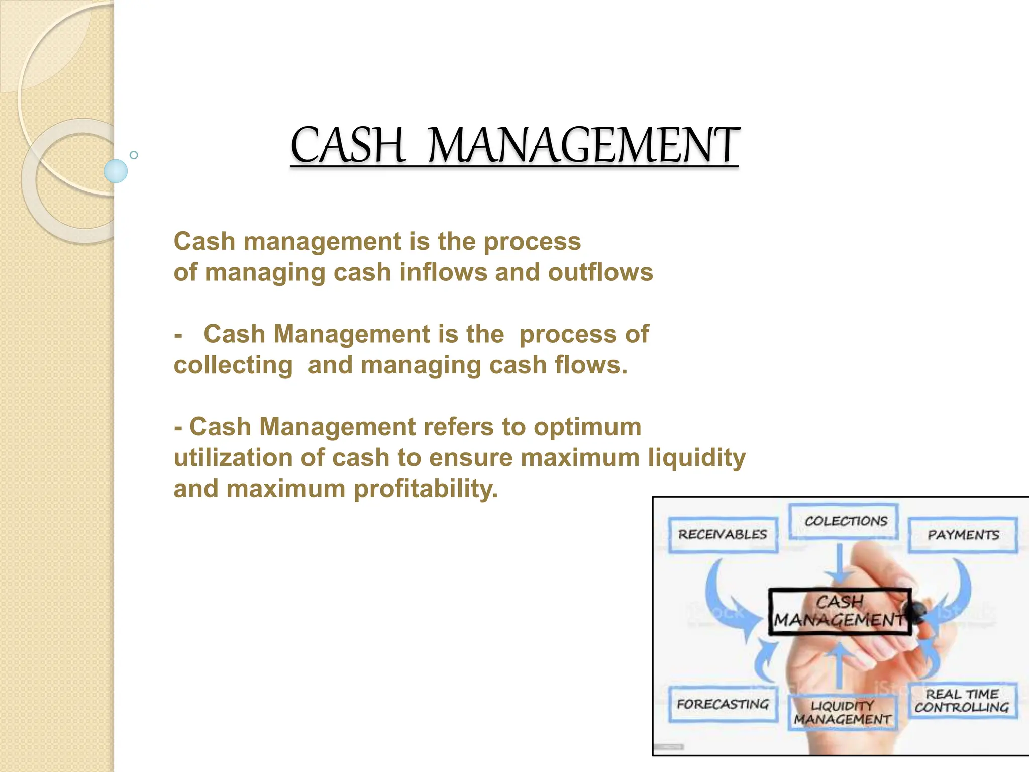 ppt management cash.pptx cash management | PPTX