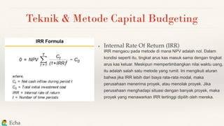 Capital Budgeting - Money Management Presentation | PPT
