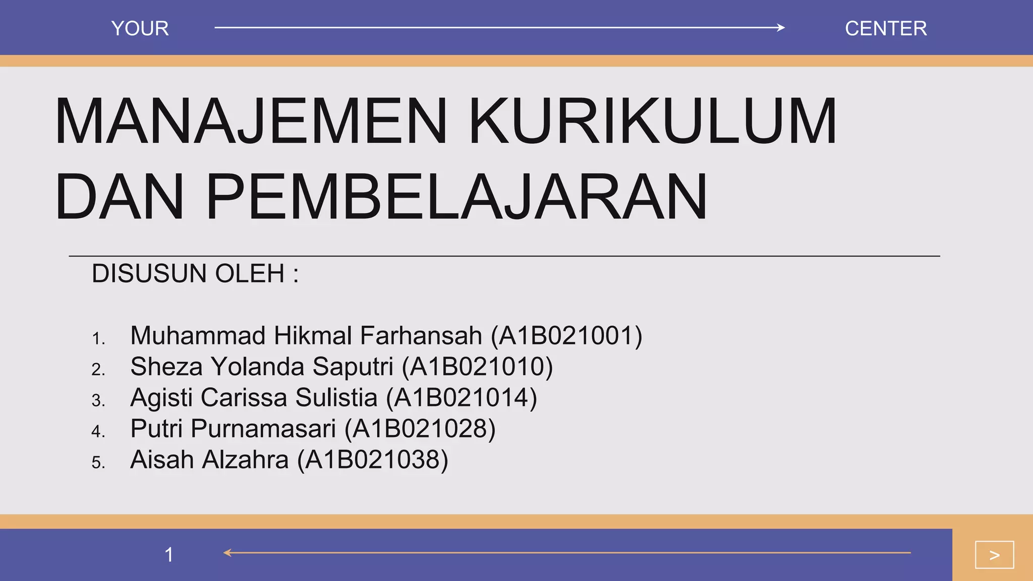 MANAJEMEN KURIKULUM DAN PEMBELAJARAN | PPT