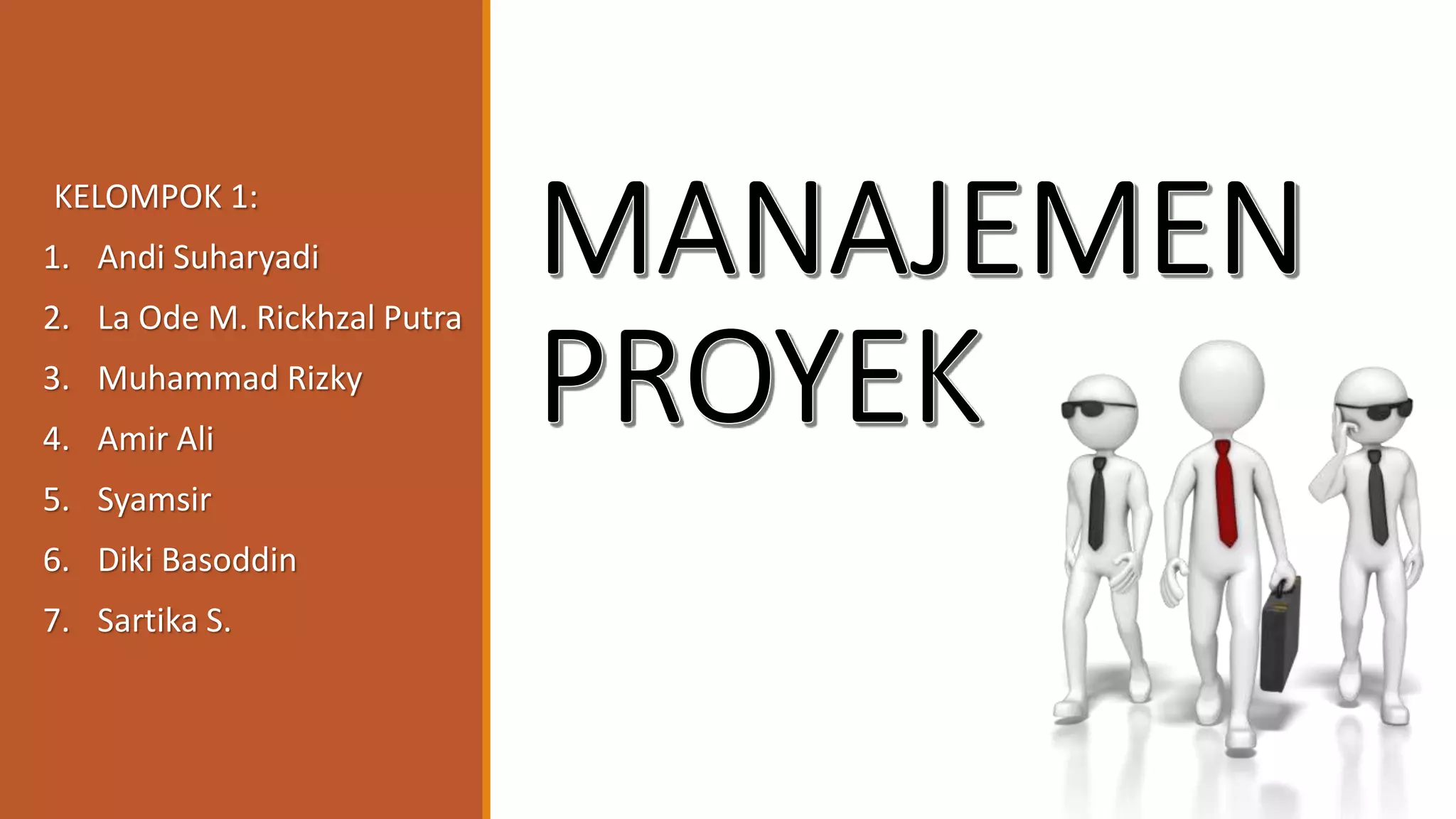 Manajemen Proyek Infrastruktur | PPT