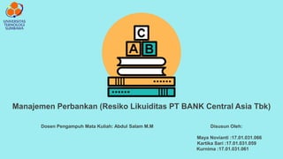 Ppt manajemen perbankan bank bca maya novianti | PPTX