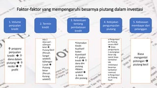 Ppt manajemen piutang (Account Receivable Management) | PPTX