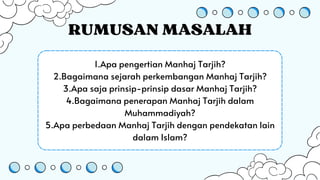 PPT Manhaj tarjih Muhammadiyah yang menarik | PDF