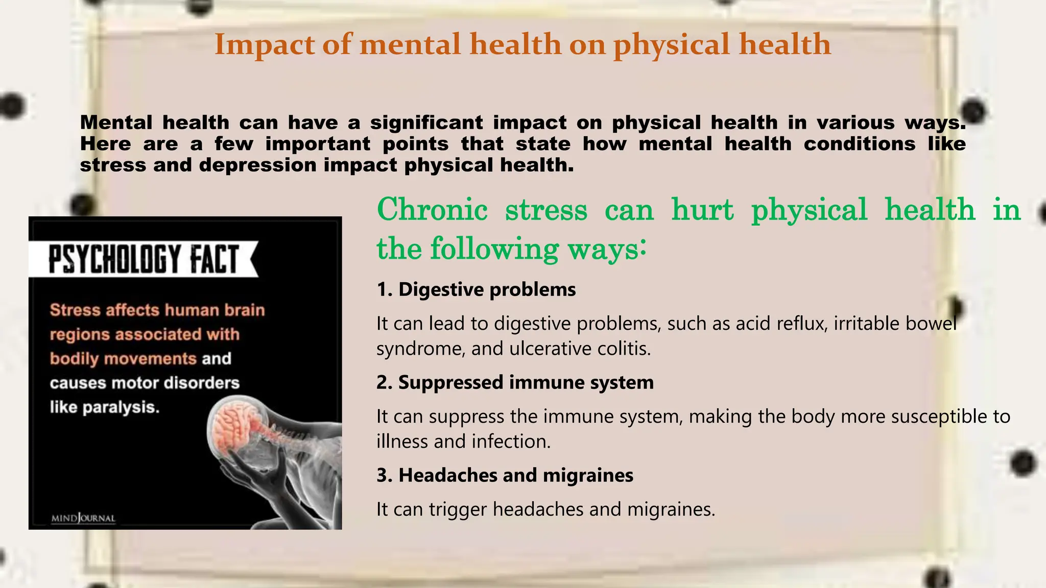 PowerPoint mental health and physical health | PPTX