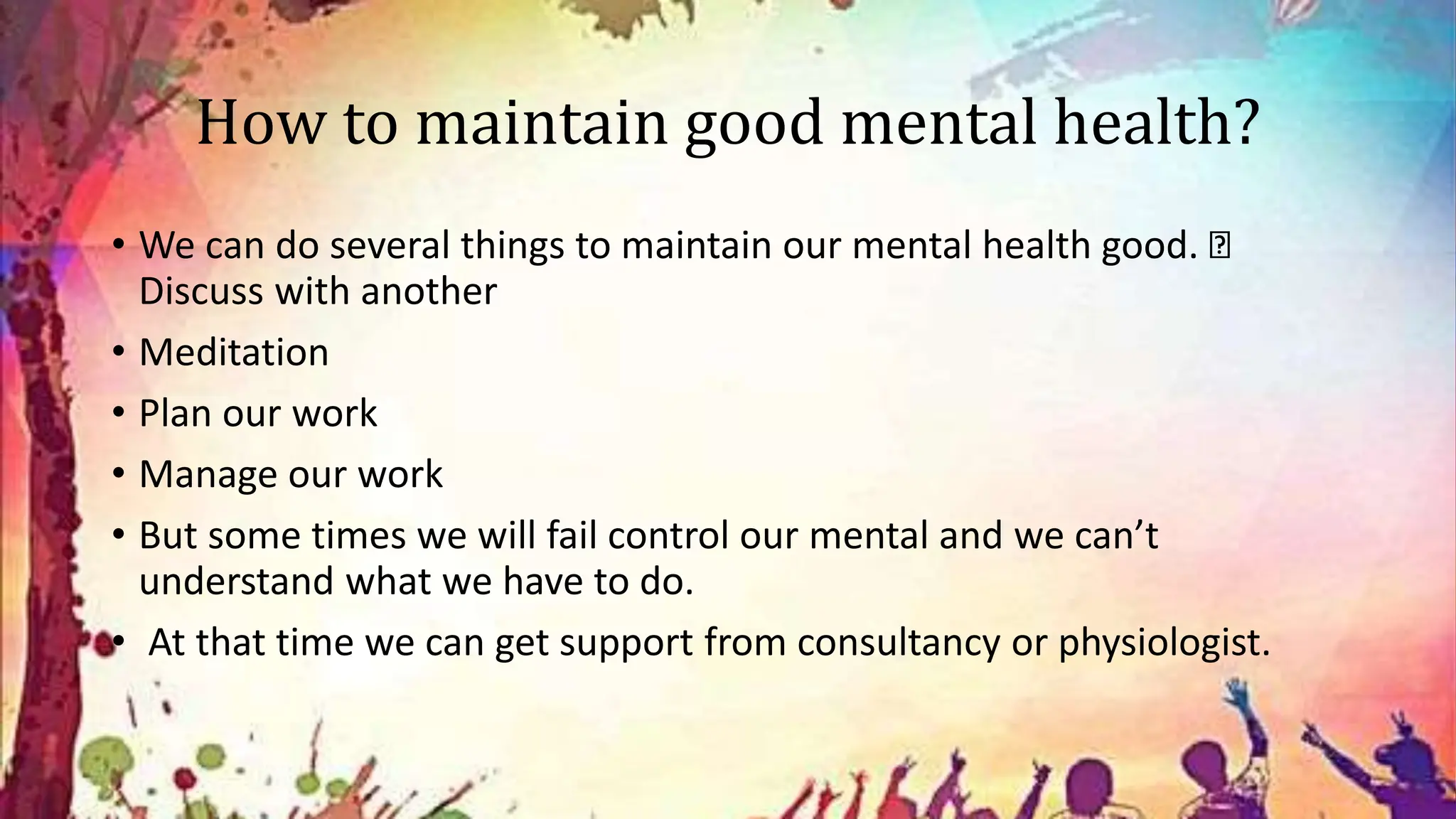 PowerPoint mental health and physical health | PPTX