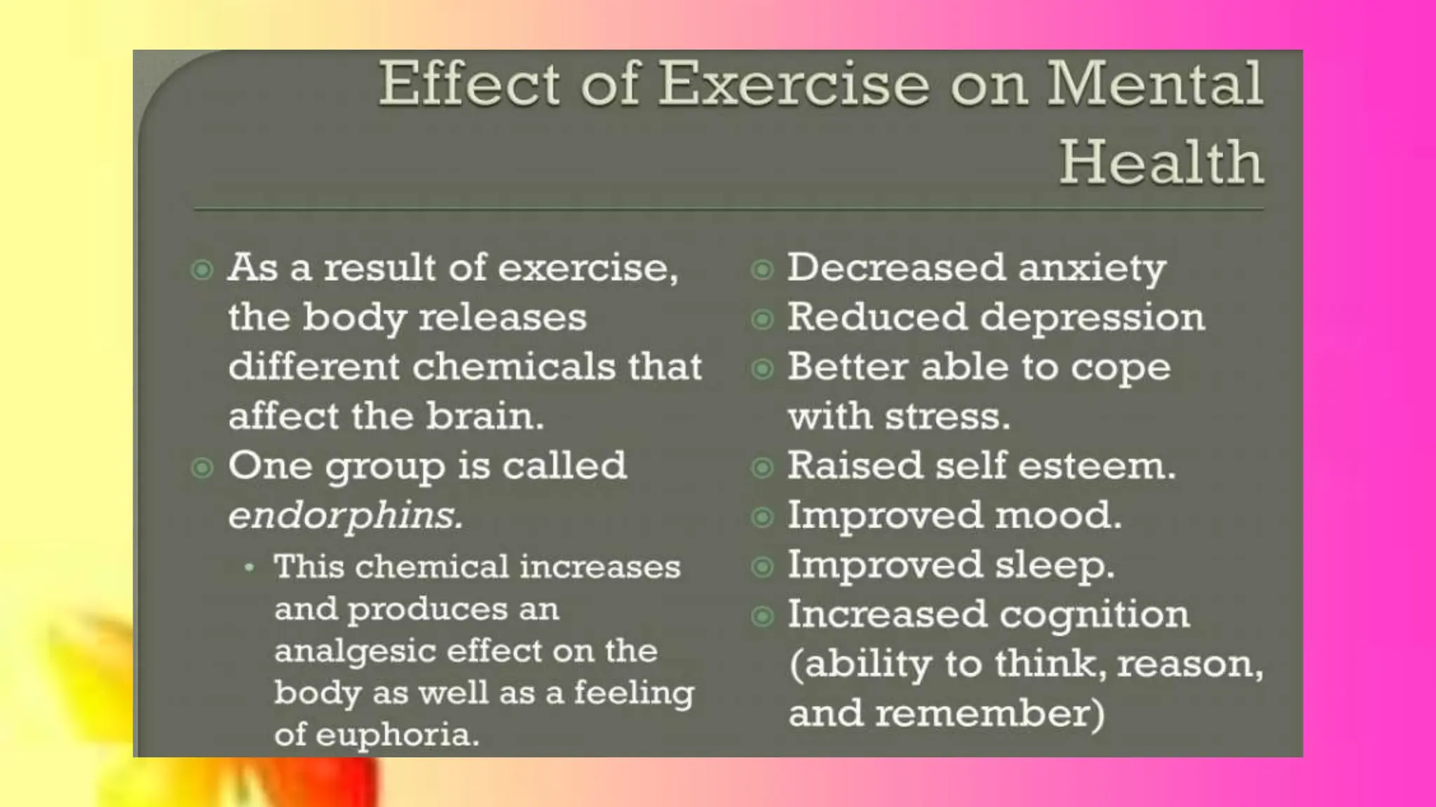 PowerPoint mental health and physical health | PPTX
