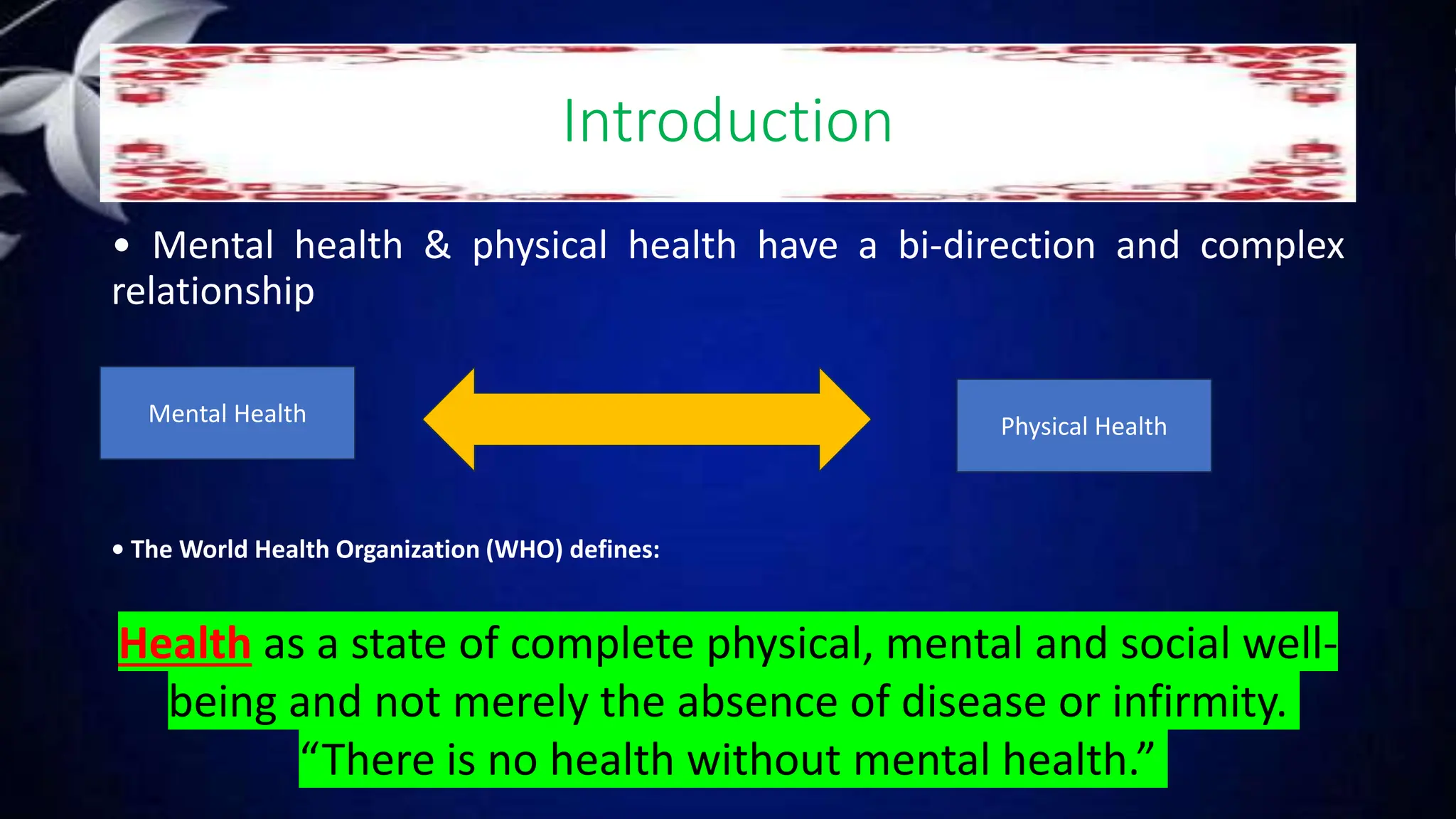 PowerPoint mental health and physical health | PPTX