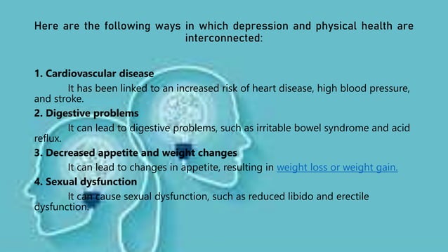PowerPoint mental health and physical health | PPTX | Mental Health | Diseases and Conditions