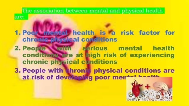 PowerPoint mental health and physical health | PPTX | Mental Health | Diseases and Conditions