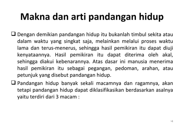 Ppt manusia dan pandangan hidup | PPT