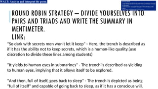 The Mariana Trench poem for kids grade 4 | PPTX