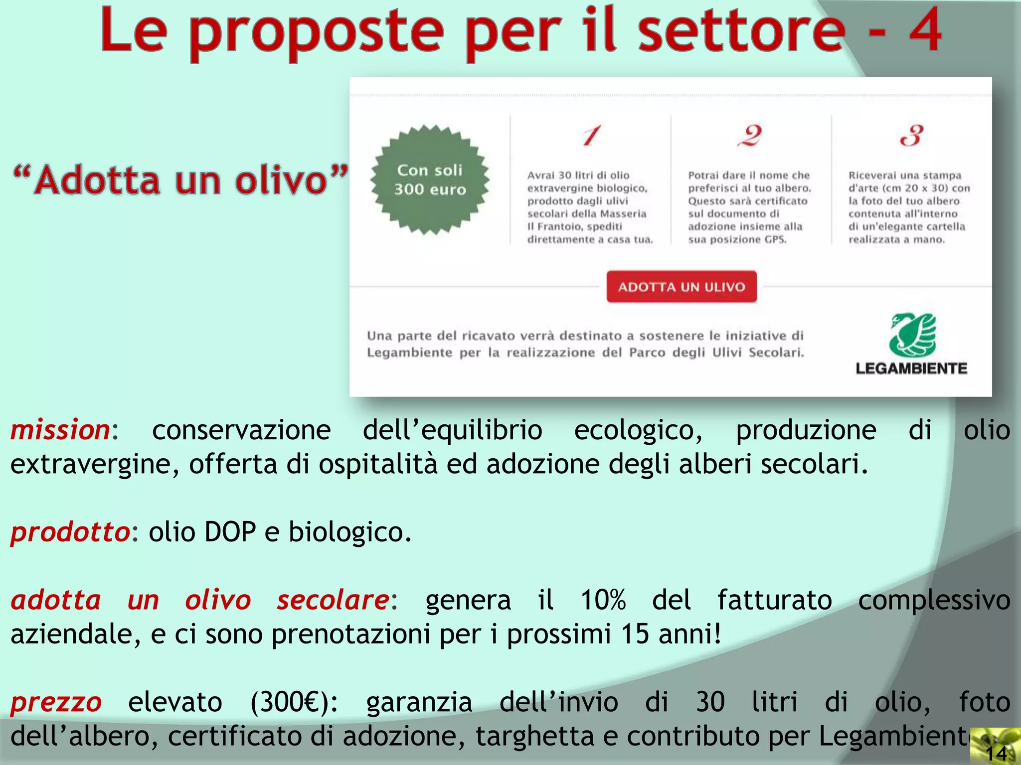 Analisi del settore dell'olio d'oliva: le premesse per creare una start ...