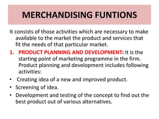 MARKETING FUNCTIONS | PPT