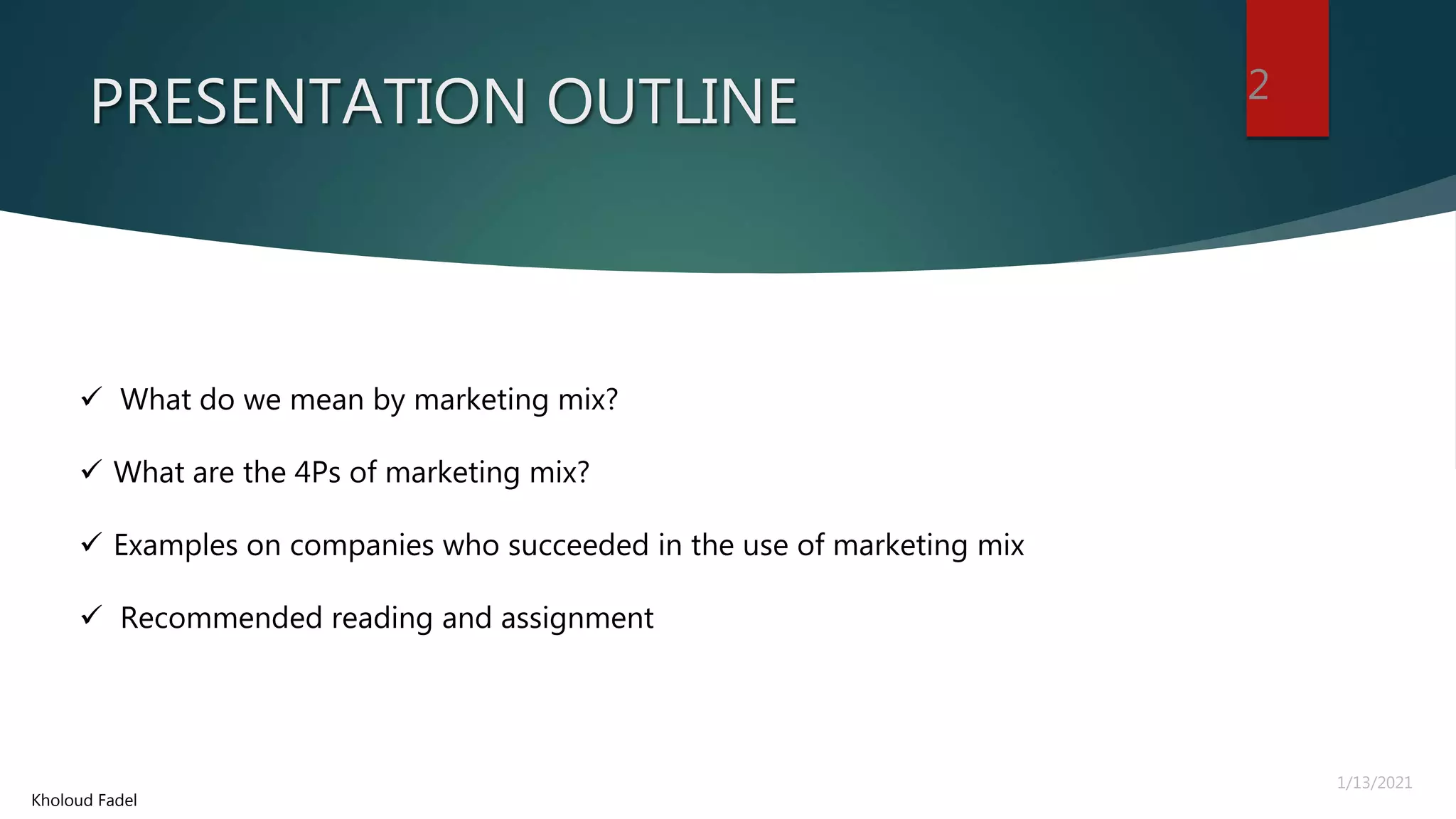 Ppt marketing mix | PPT